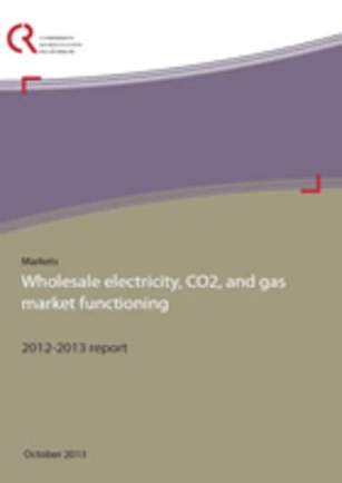 Wholesale electricity, CO2, and gas market functioning - 2012-2013 ...