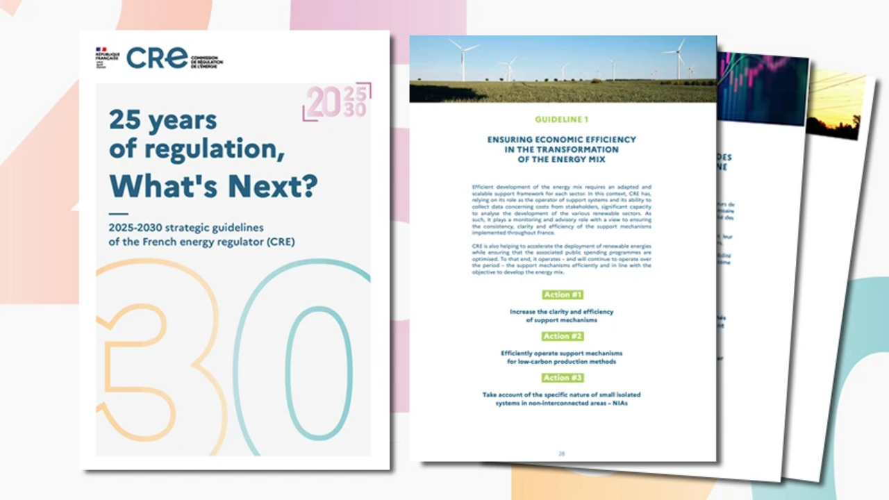 The French energy regulator (CRE) unveils its 2025-2030 strategic ...